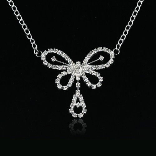 Sexy Glittery Jewelry Rhinestone Heart Butterfly Belly Waist Low Back