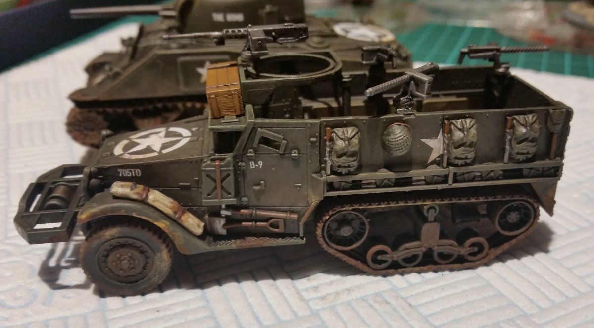 In progress: US M3A1 Half-track | Gimgamgoo.com
