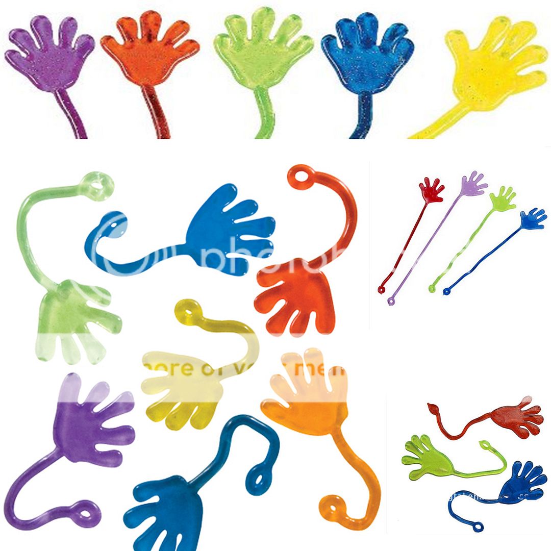 Lot 12 Jelly Sticky Mini Snapper Hands Toy Party Favor Novelty PRIZES ...